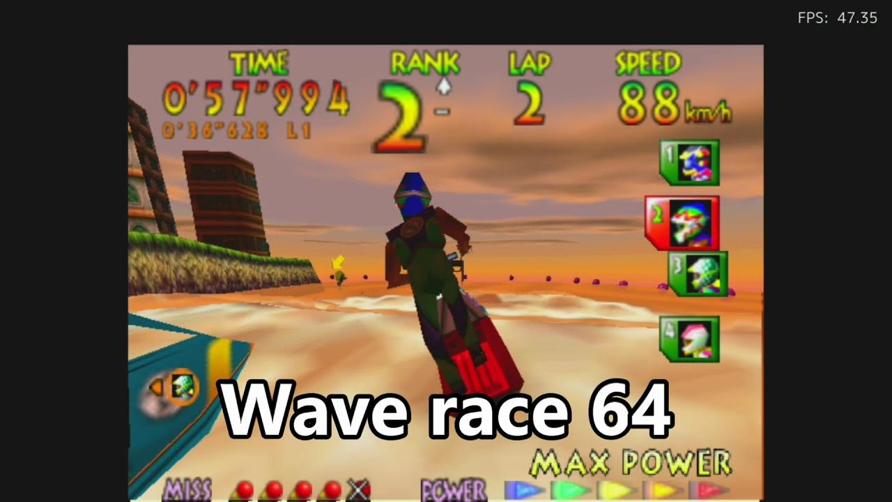 Powkiddy RGB30 N64 Wave Race 64 HDMI - YouTube