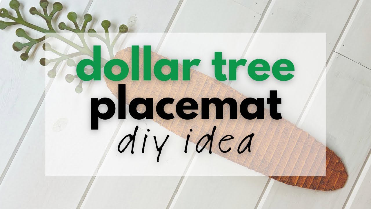 Dollar Tree placemat DIY idea - YouTube