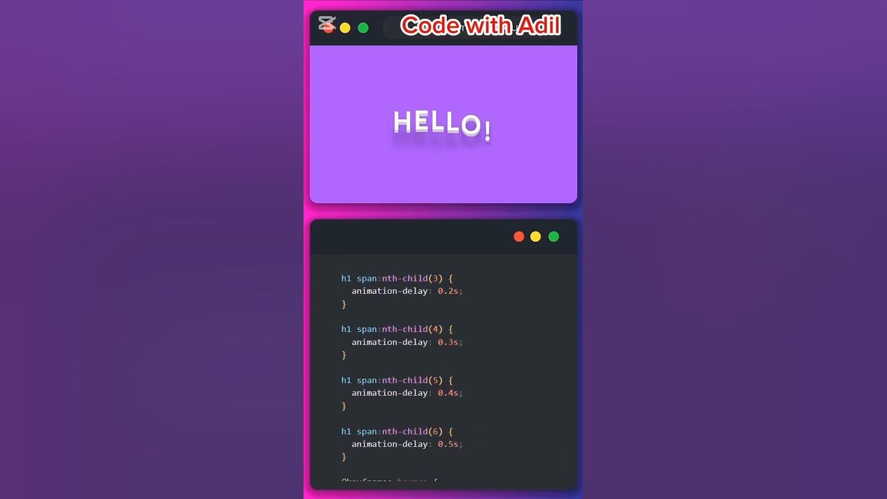 Amazing Text Animation Using Html And Css Coding Htmlcss Programming Shorts Youtube