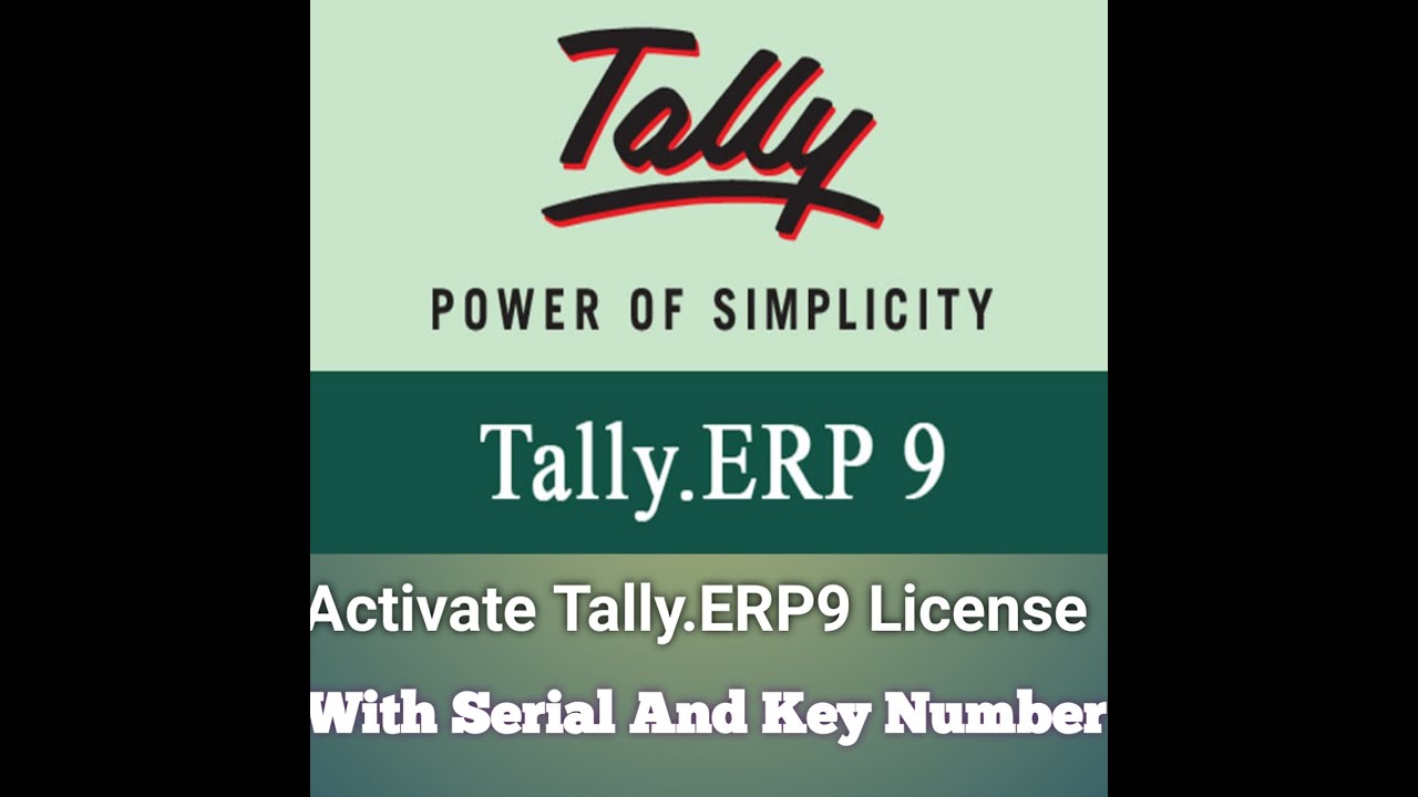 How to activate Tally ERP 9 License #Tally License Activate #Activation ...