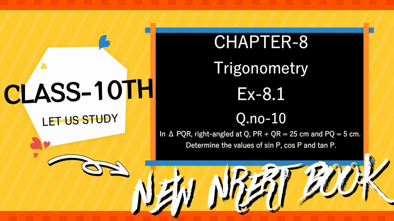 Class 10 Maths | Chapter 8 | Exercise 8.1 Q10 | Trigonometry | NCERT - YouTube