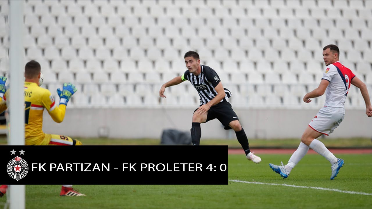 FK Partizan - FK Proleter 4:0, Zdjelar - YouTube