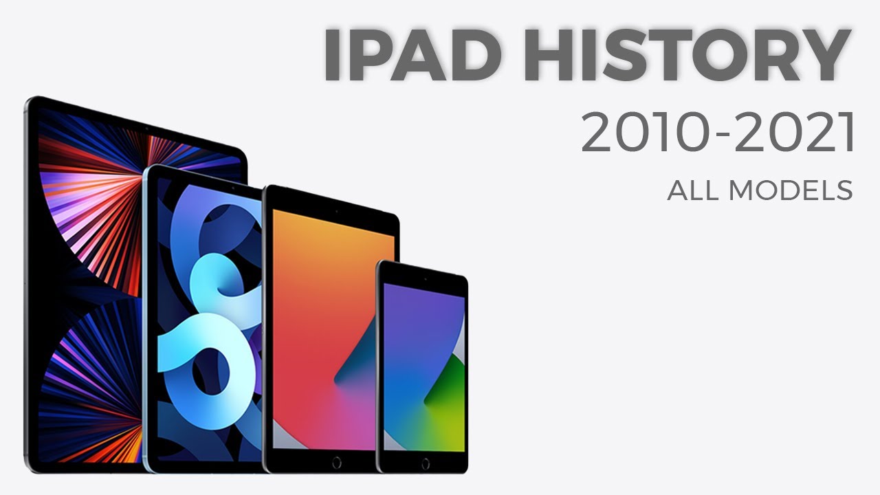 History of iPad ( 2010 - 2021, 1st gen to latest M1 iPad Pro ) - YouTube