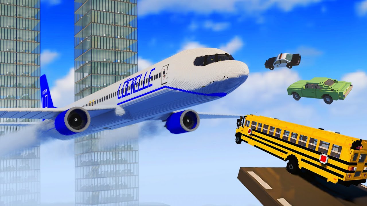 Cars vs BOEING 737 Plane 😱 Teardown - YouTube