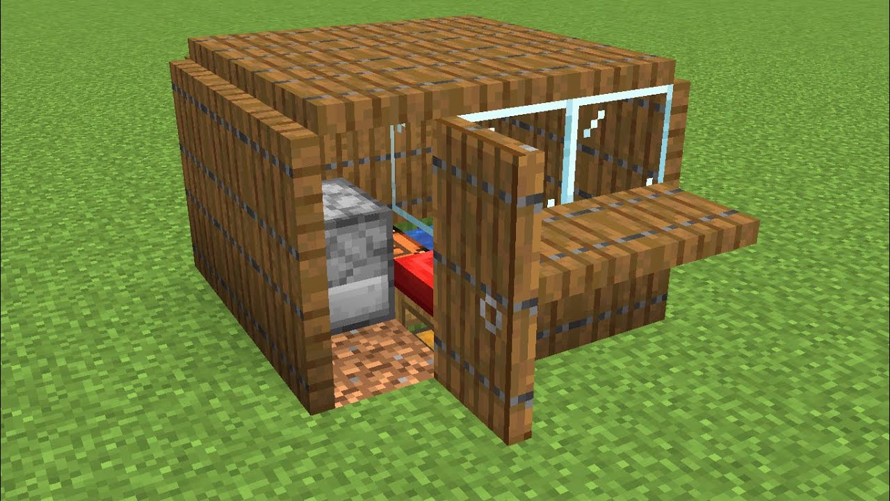 how to make the smallest house in minecraft - YouTube