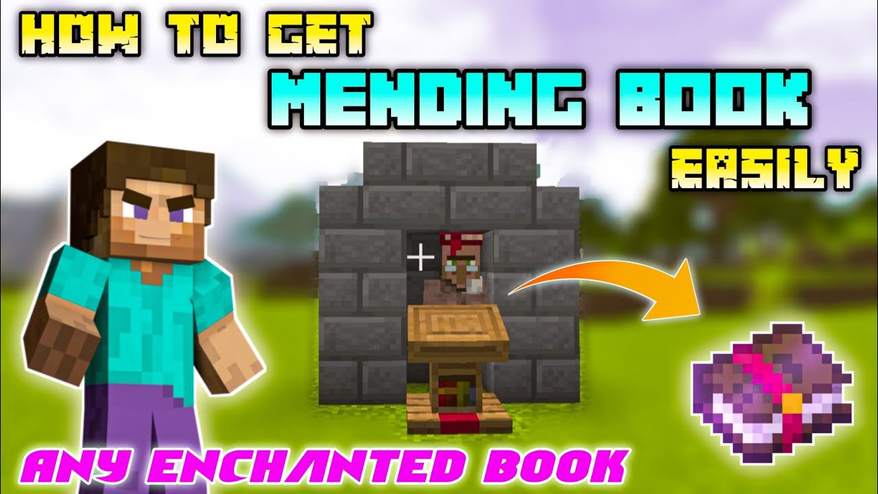How To Get Easily MENDING BOOK In Minecraft | How To Change Librarian ...