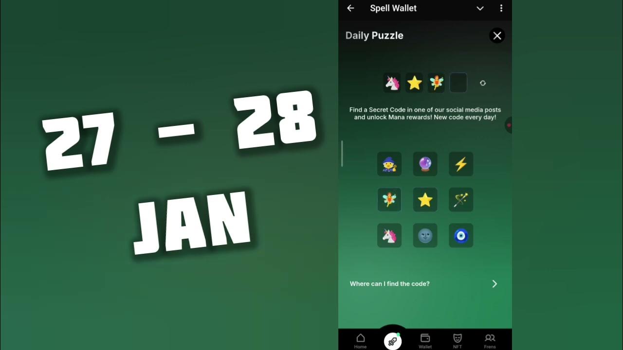 Spell Wallet Daily Puzzle 27 - 28 january | Spell Wallet Daily Combo ...