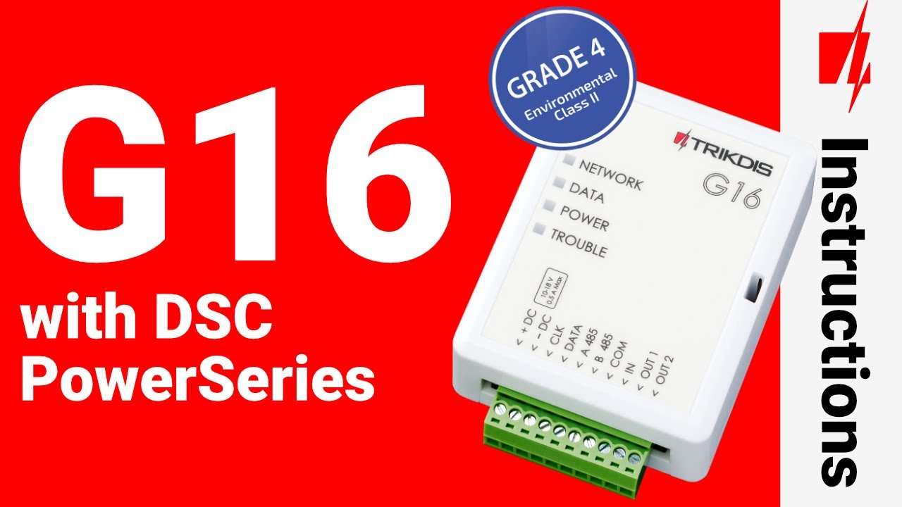 G16 with DSC PowerSeries. Cellular communicator setup with Protegus app ...