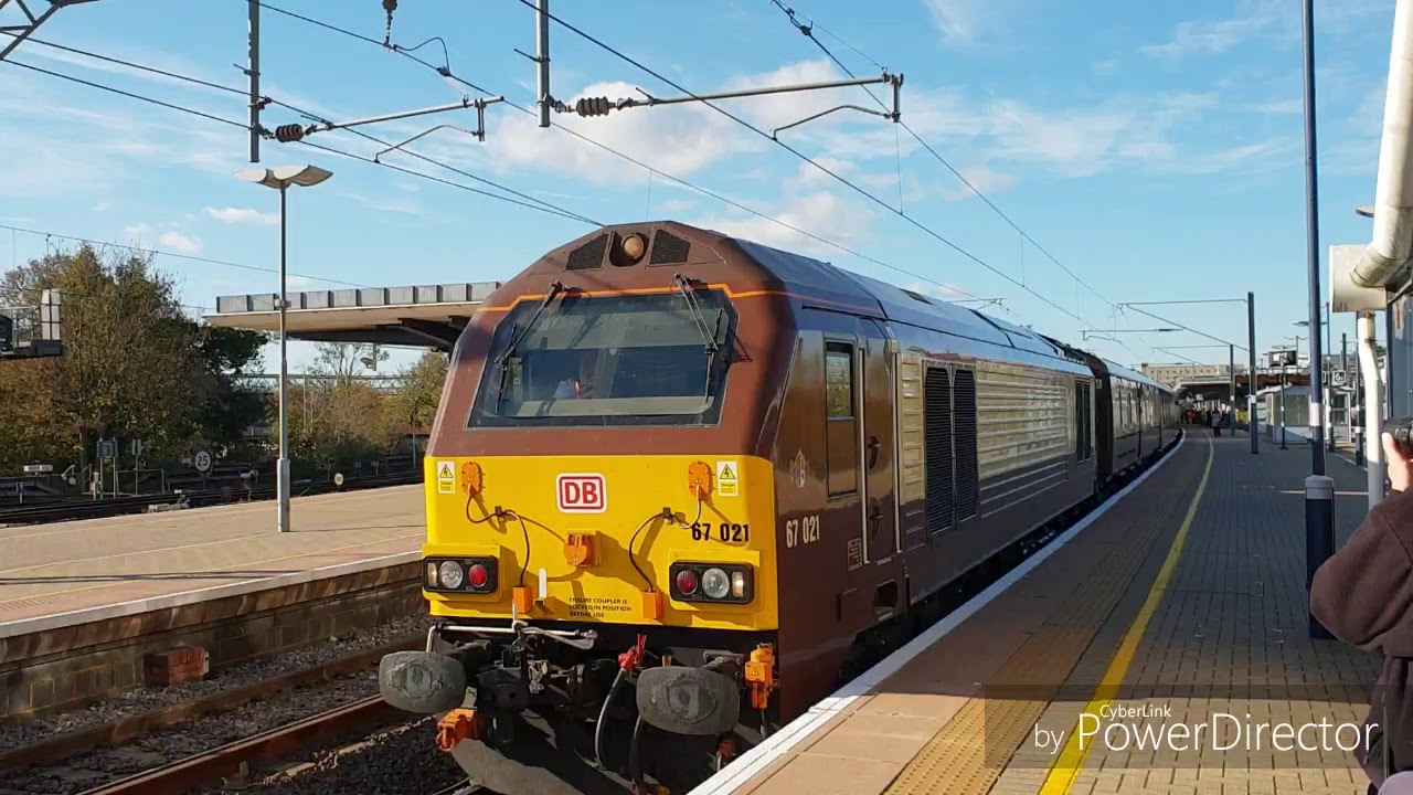 Class 67's with Belmond Pullman & GBRf 66's on RHTT at Ashford 2nd Nov ...