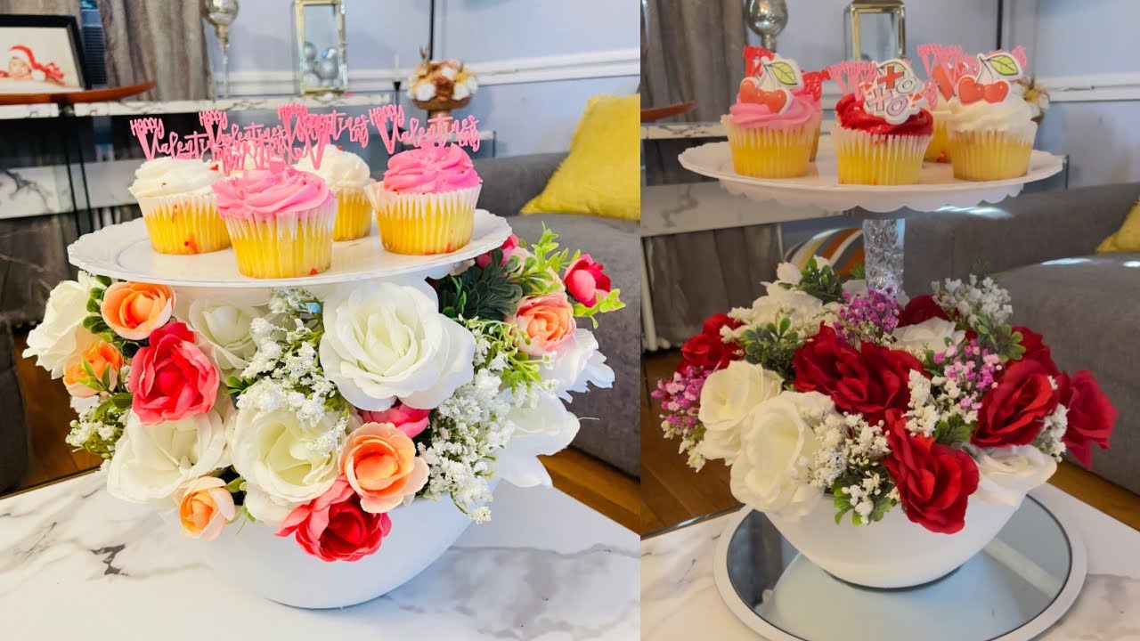 Unique Dollar Tree cake stand DIY. - YouTube