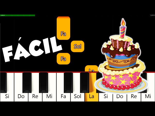 Feliz Cumpleaños Partitura Para Piano Nivel Intermedio
