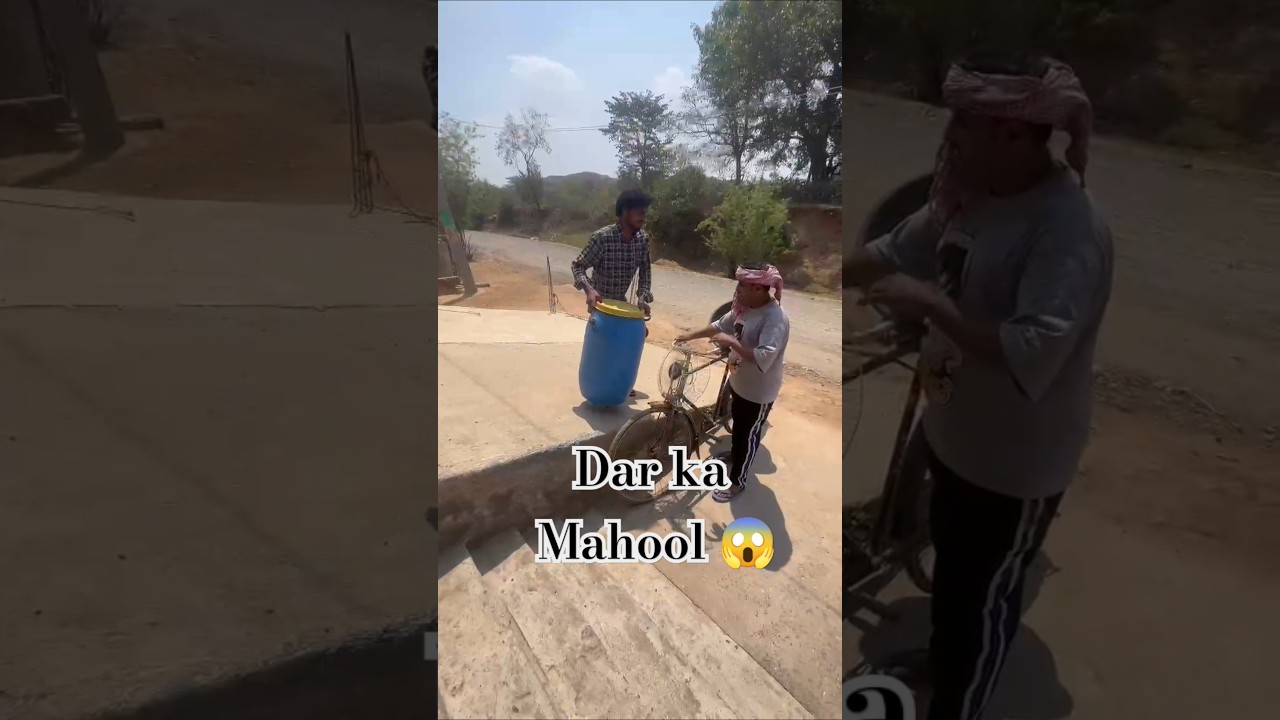 dar ka mahool #viralnews #daraam dar kal mahol hai bhai bach ke rahna ...