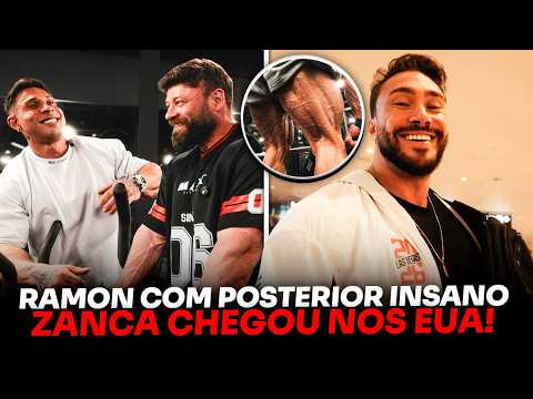 ZANCANELLI CHEGOU NOS EUA! TREINO DE PERNAS DO RAMON DINO!