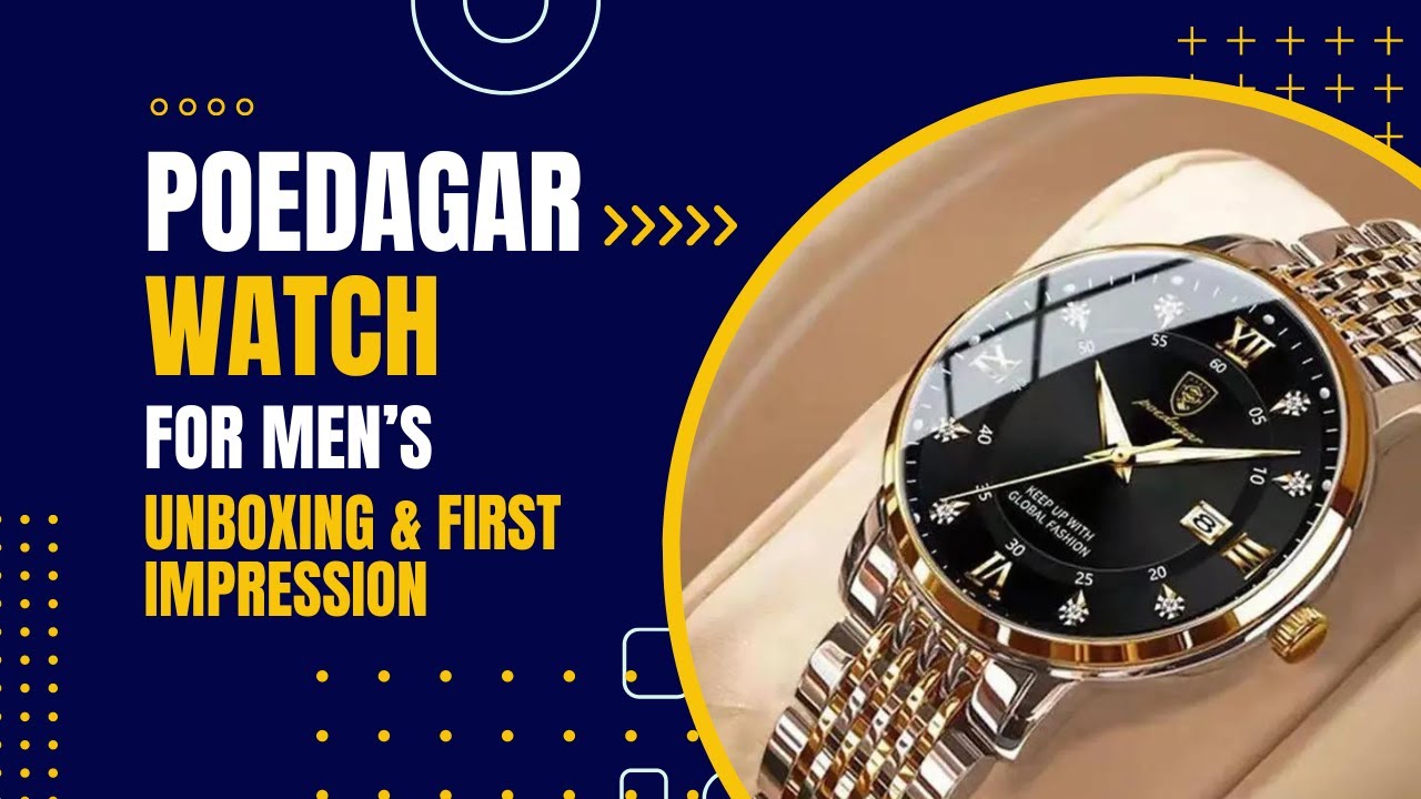 POEDAGAR 836 Men's Watch Waterproof Calendar Luminous Steel Band Wrist ...