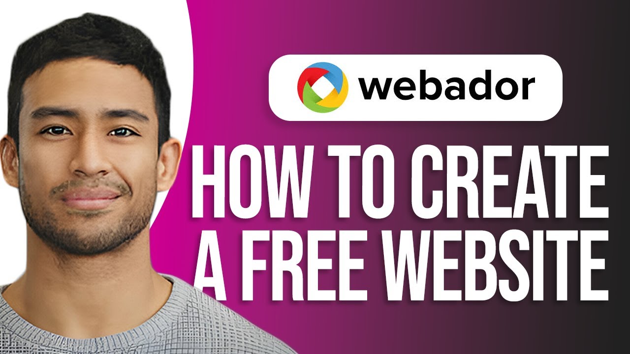 How To Create A FREE Website With Webador: Easy Beginner Tutorial ...