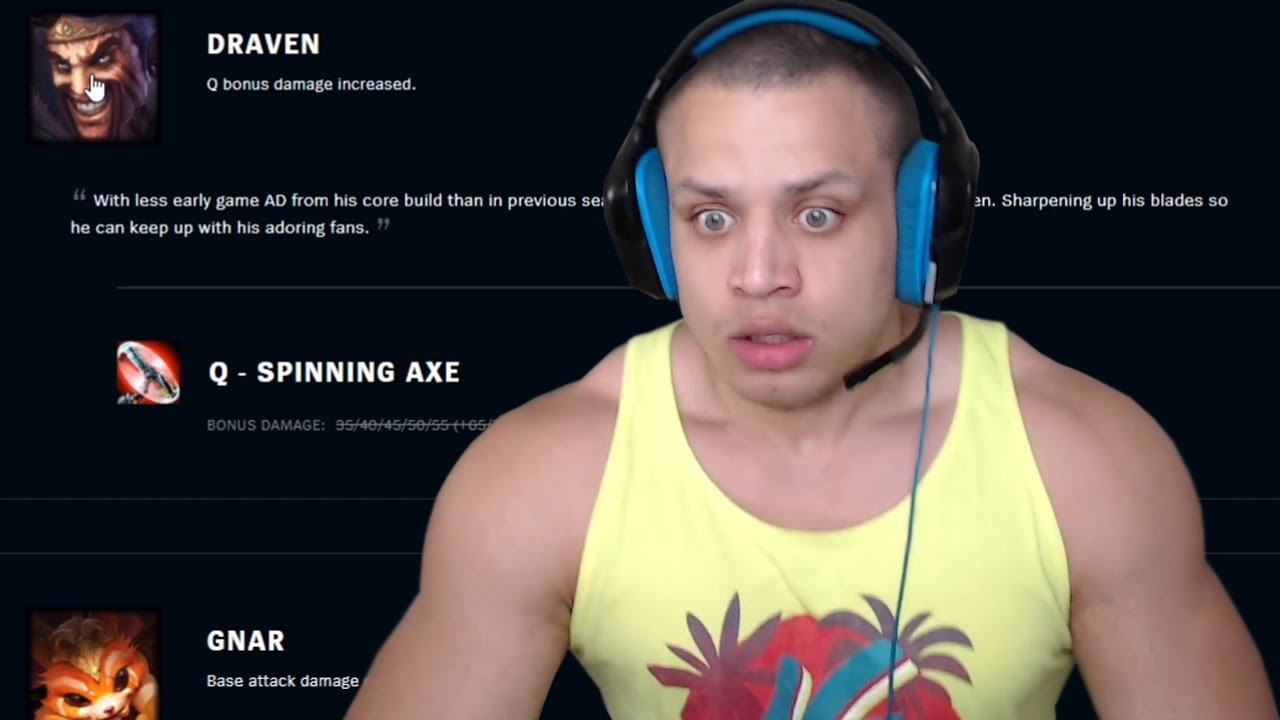 TYLER1: DRAVEN FINALLY BUFFED - YouTube