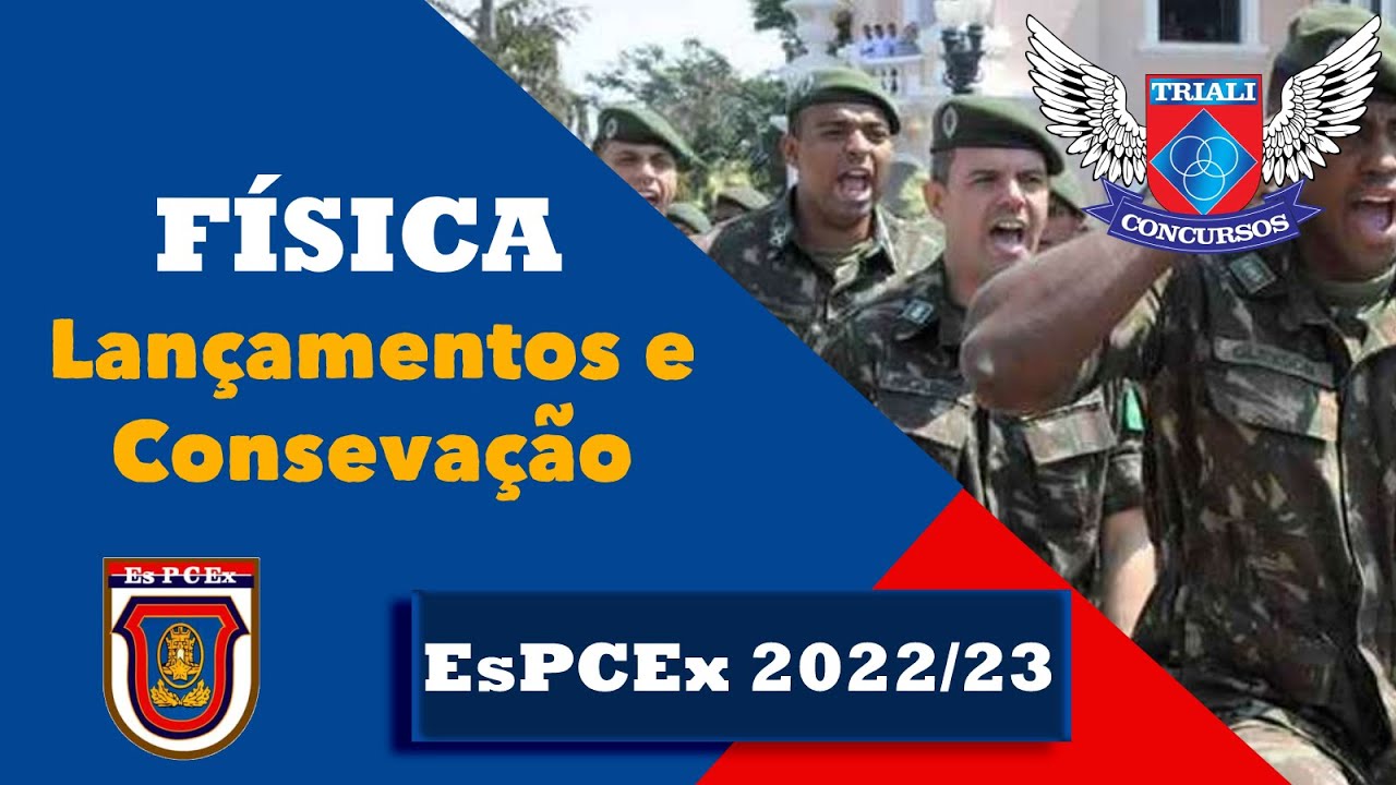 PROVA ESPCEX 2022/2023 - FÍSICA - LANÇAMENTOS E CONSERVAÇÃO - PROF ...