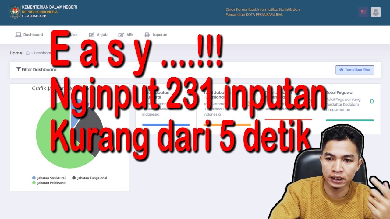 CARA CEPAT MENGISI 231 INPUTAN ANJAB ABK KURANG DARI 5 DETIK DENGAN ...