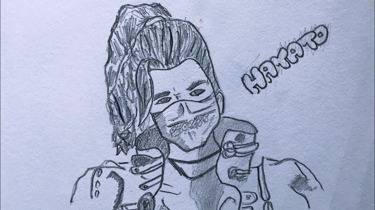 How to draw hayato /pencil drawing / free fire part- 1 - YouTube