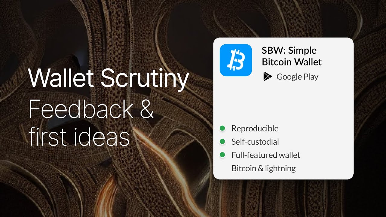 Wallet Scrutiny: Feedback & first ideas - YouTube