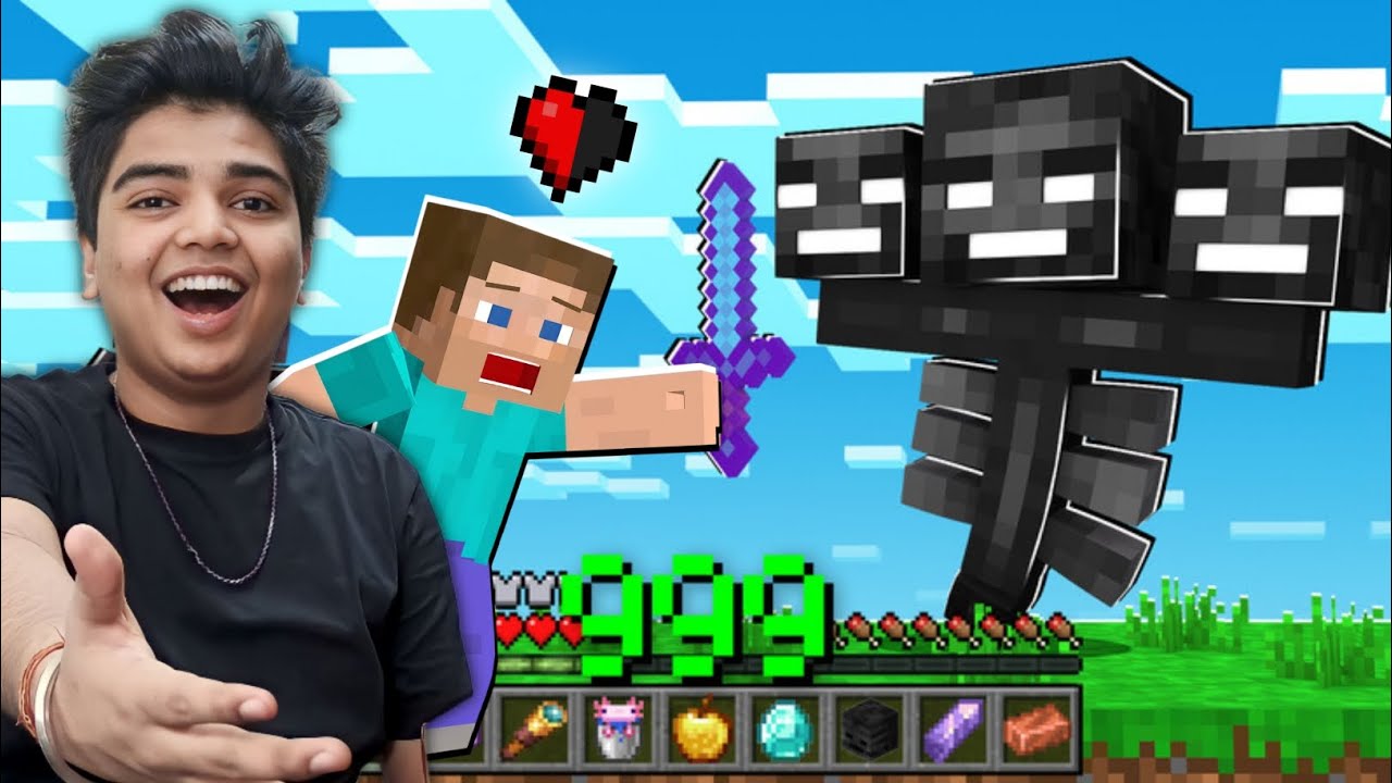 I KILL WITHER IN HALF HEART !! | MINECRAFT GAMEPLAY - YouTube