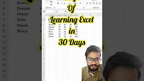 30 Days Excel Series - YouTube
