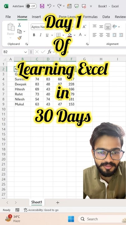 Day 1 Excel Learning Exceltips Excel Exceltricks Shortvideo Shorts Exceltutorial Youtube 8447