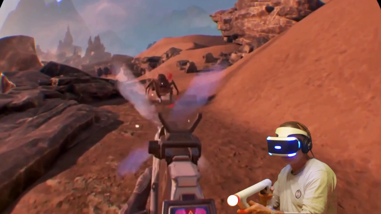 PS4 Farpoint VR - First go at Challenge Level. - YouTube