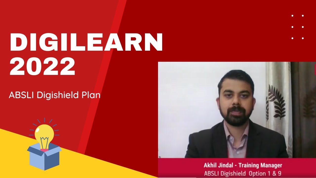 DigiLearn 2022 - ABSLI Digishield Plan Option 1(Level Cover) & 9(Level ...