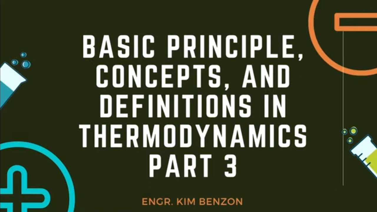 Basic Principles, Concepts and Definitions in Thermodynamics - Part 3 ...