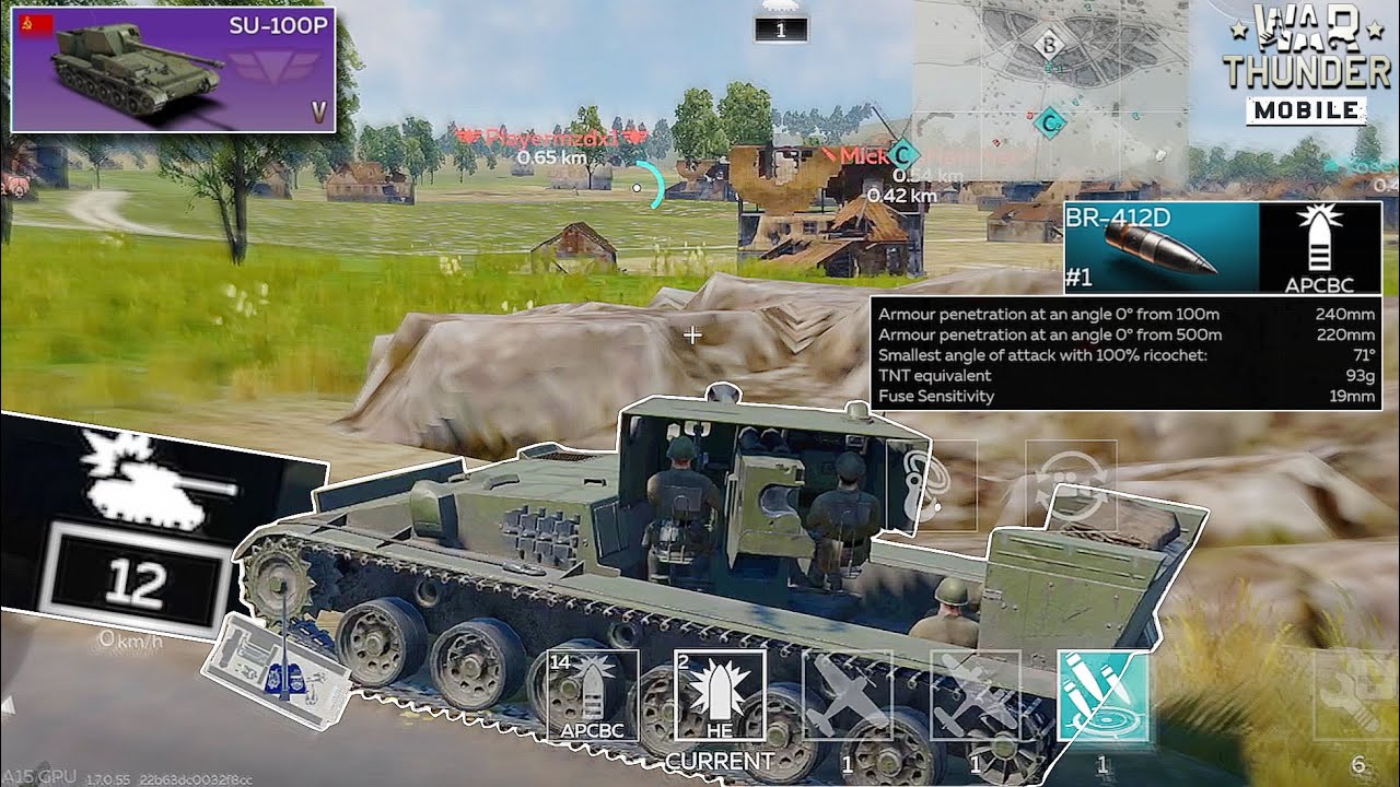 The SU-100P Destroys Everything | War Thunder Mobile - YouTube