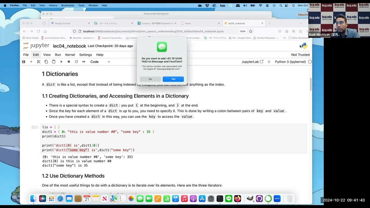 Intro to Speech Understanding lecture 4, fall 2024 - YouTube