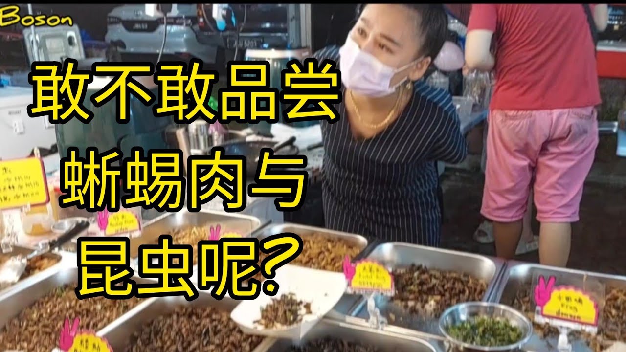 Do you dare to taste lizard meat and insects?敢不敢品尝蜥蜴肉与昆虫呢? - YouTube