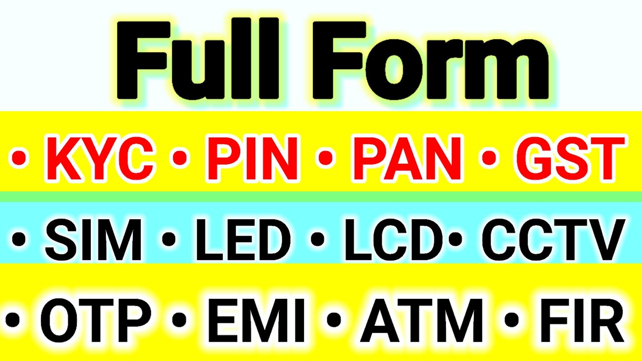 Important Full Form💥 Top Full Form #fullforms #fullformgk - YouTube