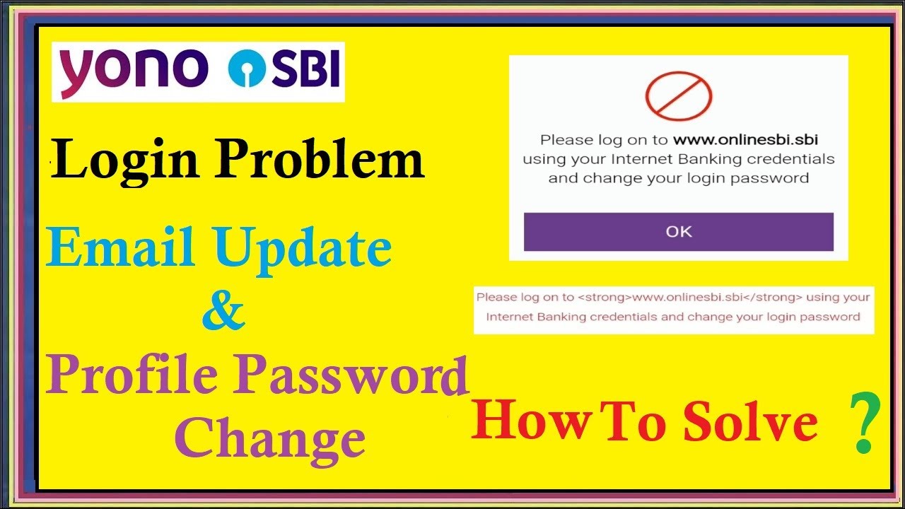yono sbi login problem 100% solved | How To Fix Yono SBI Login Problem ...