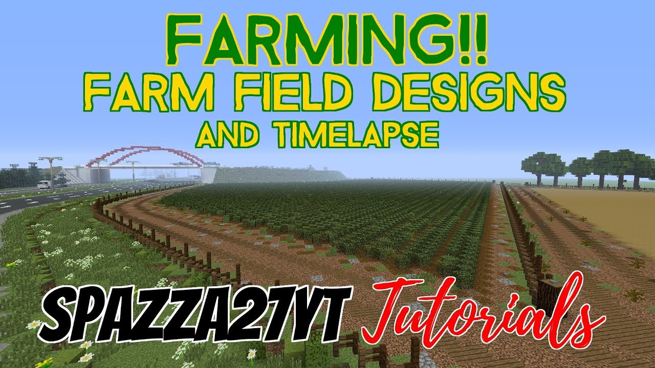 Minecraft Farm Field Inspiration Timelapse Speedbuild - YouTube