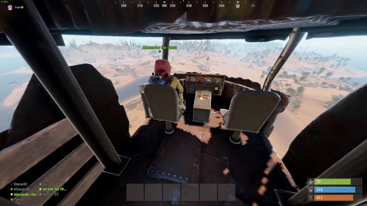 Scrap Heli tricks with Larson - Rust - YouTube