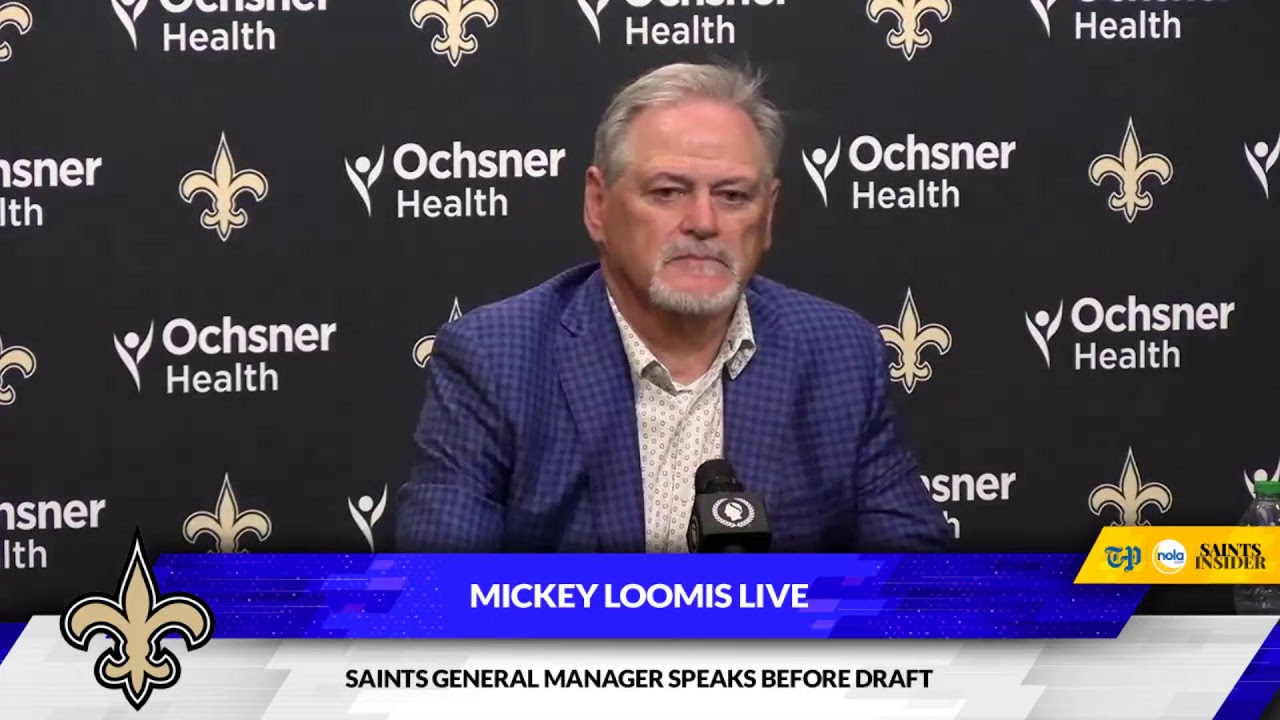 LIVE: Mickey Loomis speaks in pre-draft press conference - YouTube
