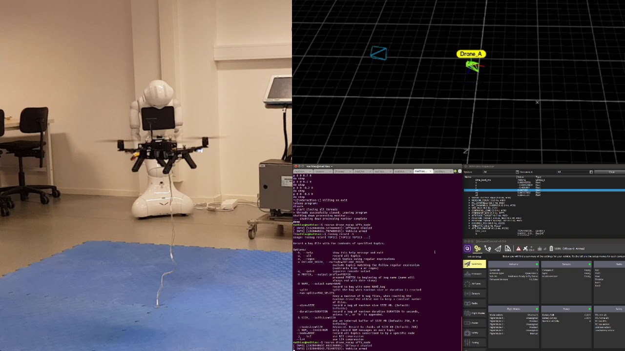 Intel Aero RTF position hold using ROS and Motion Capture - YouTube