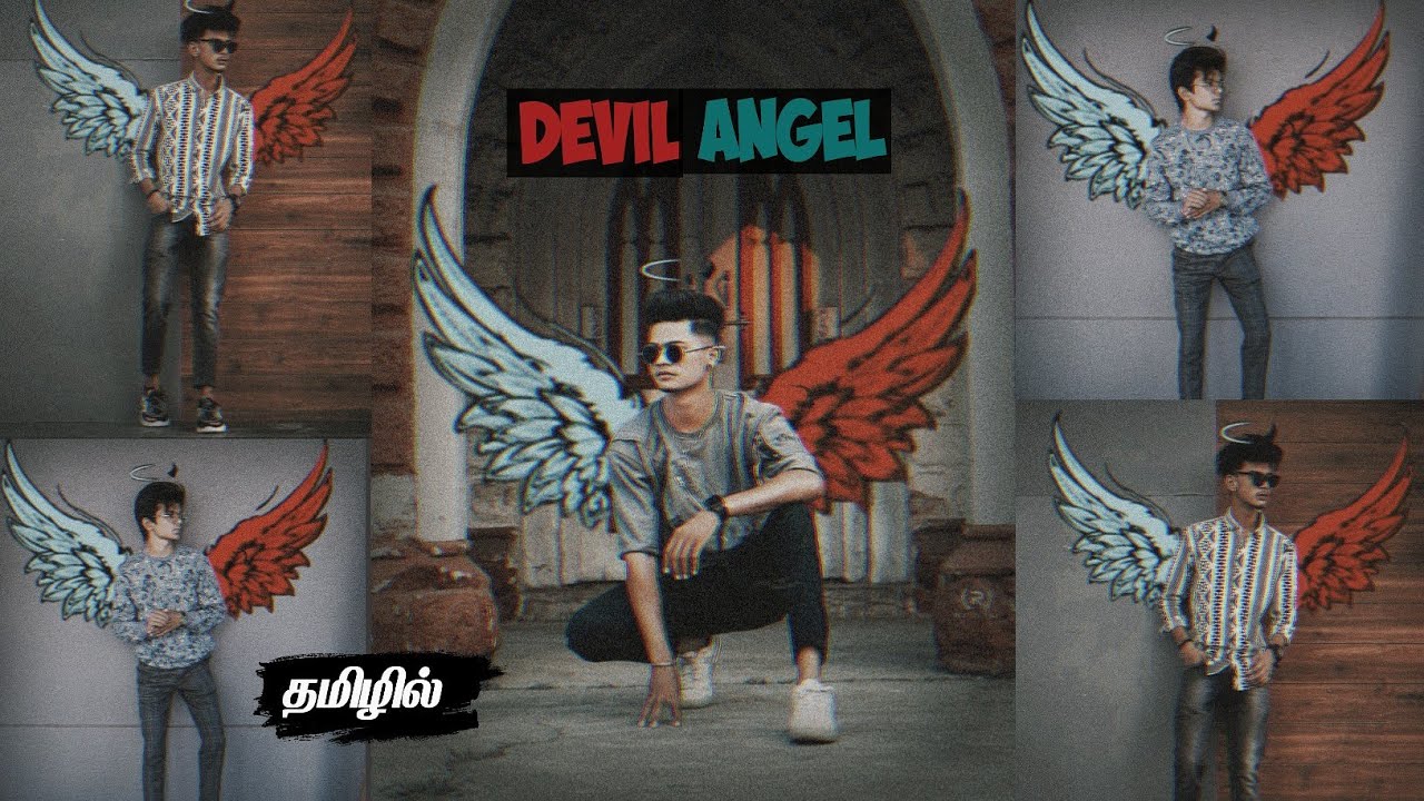 Aesthetic devil angel photo editing, best wings effect photo editing ...