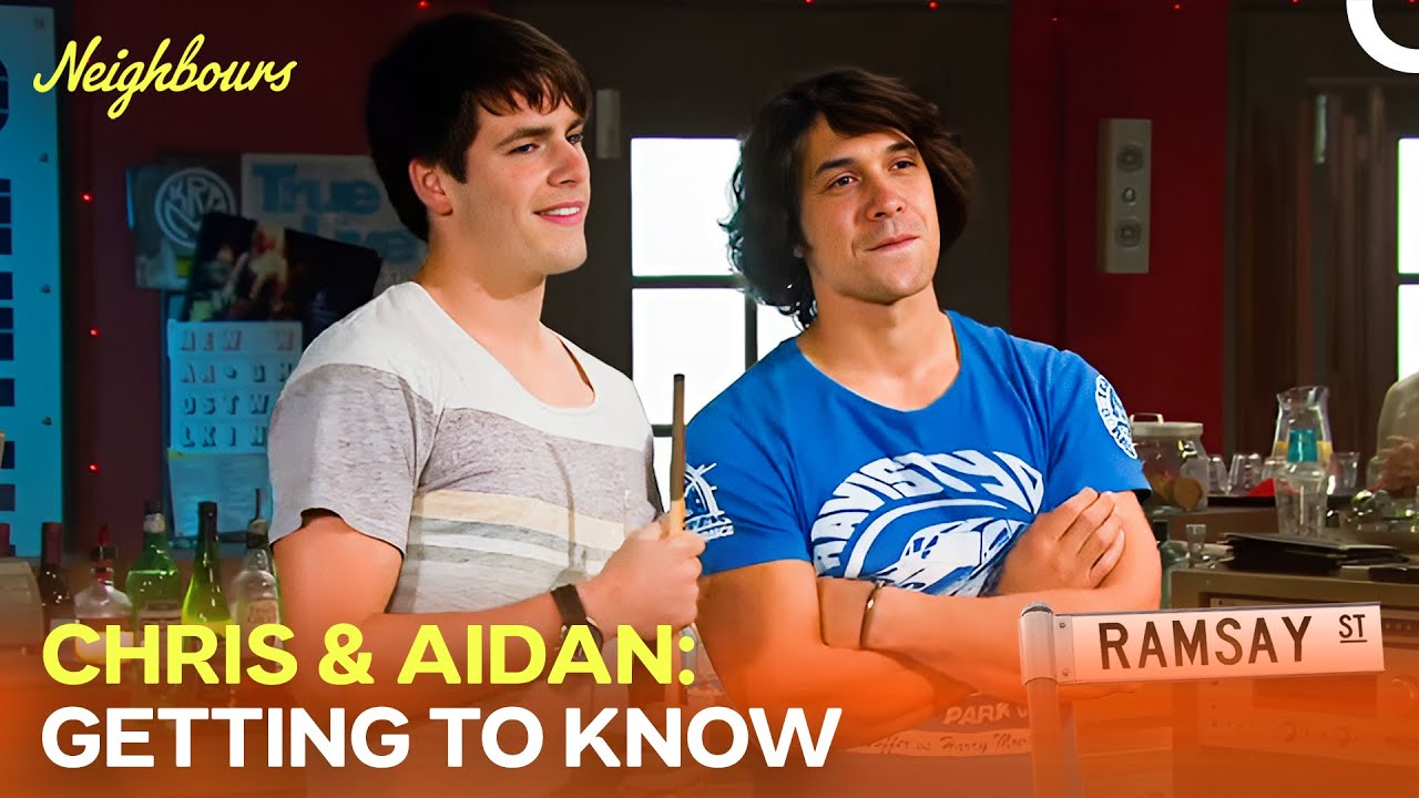 Chris Hits Aidan in the Eye by Mistake | Chris & Aidan | Neighbours ...
