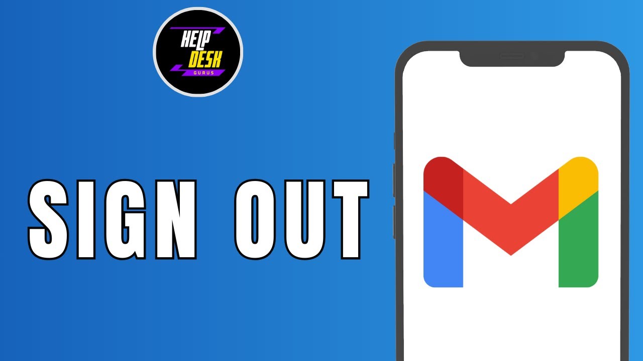 HOW TO SIGN OUT OF GMAIL APP ON ANDROID PHONE - YouTube