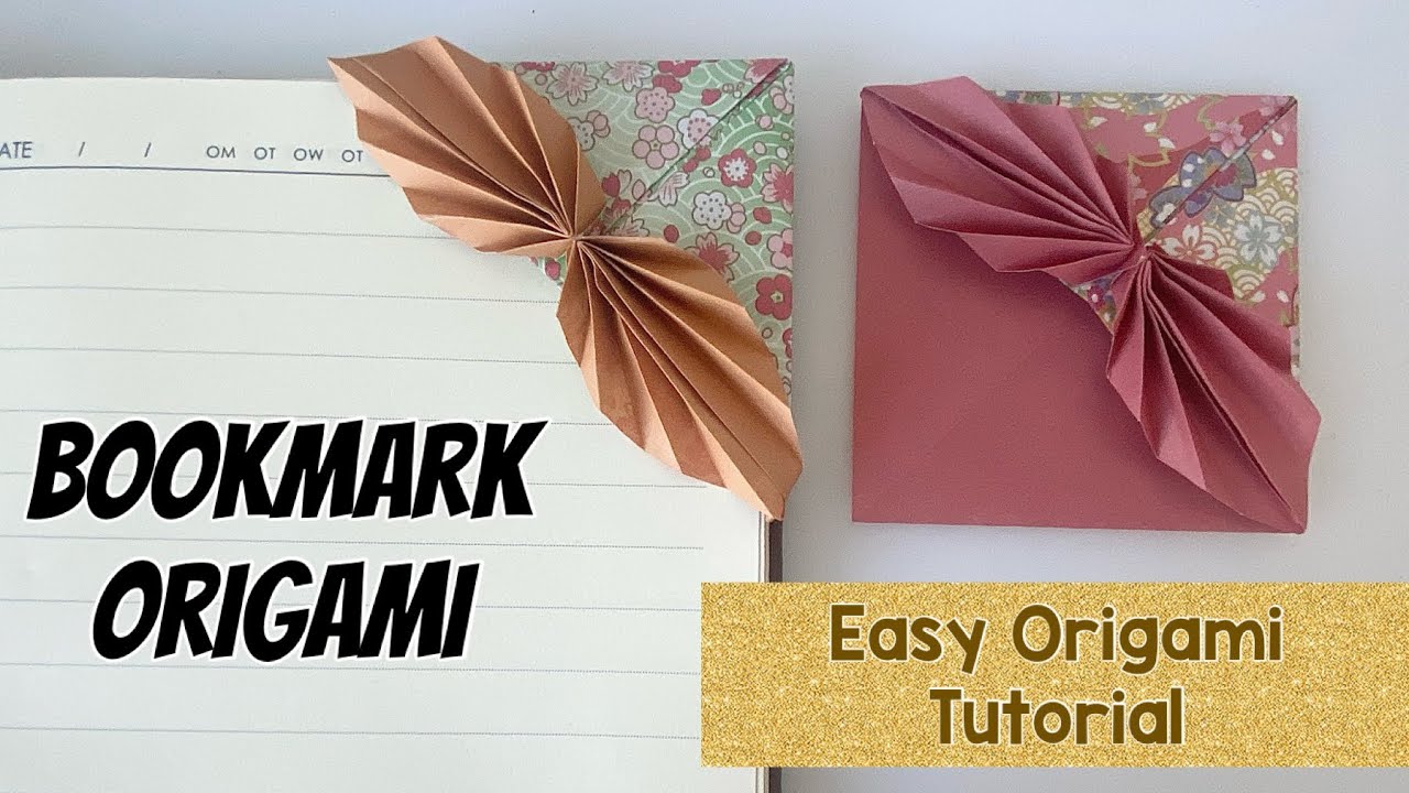 BOOKMARK ORIGAMI | How to Make Paper Bookmark Using One Piece of Paper ...
