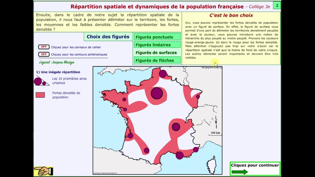 Répartition Spatiale Et Dynamiques De La Population Française Youtube
