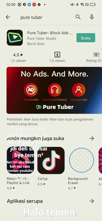 Cara menonton youtube tanpa iklan!!!! - YouTube