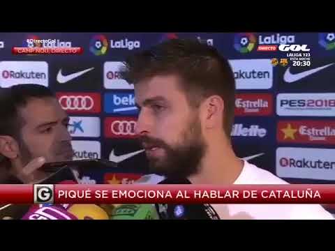 GERARD PIQUÉ LLORANDO EN ZONA MIXTA POR LOS SUCESOS DEL REFERÉNDUM | 1 ...