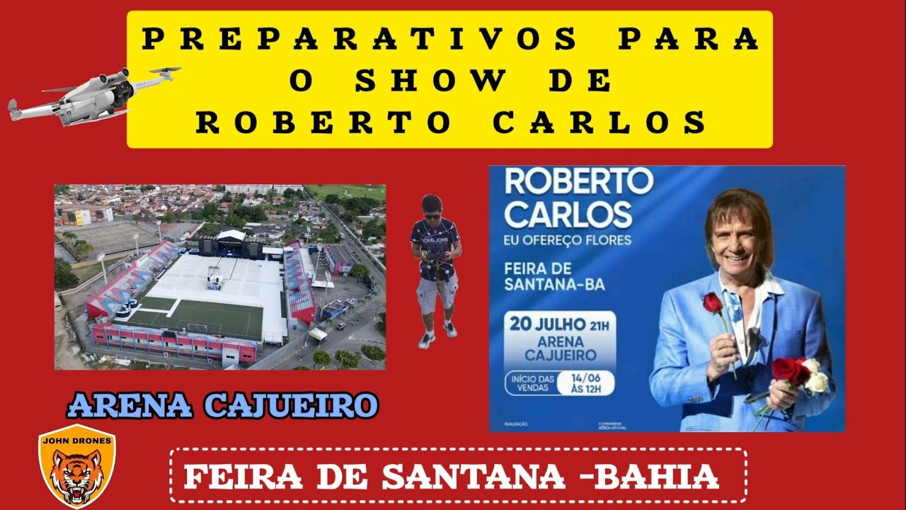 SHOW ROBERTO CARLOS PREPARATIVOS AO VIVO EM FEIRA DE SANTANA 2024 - YouTube