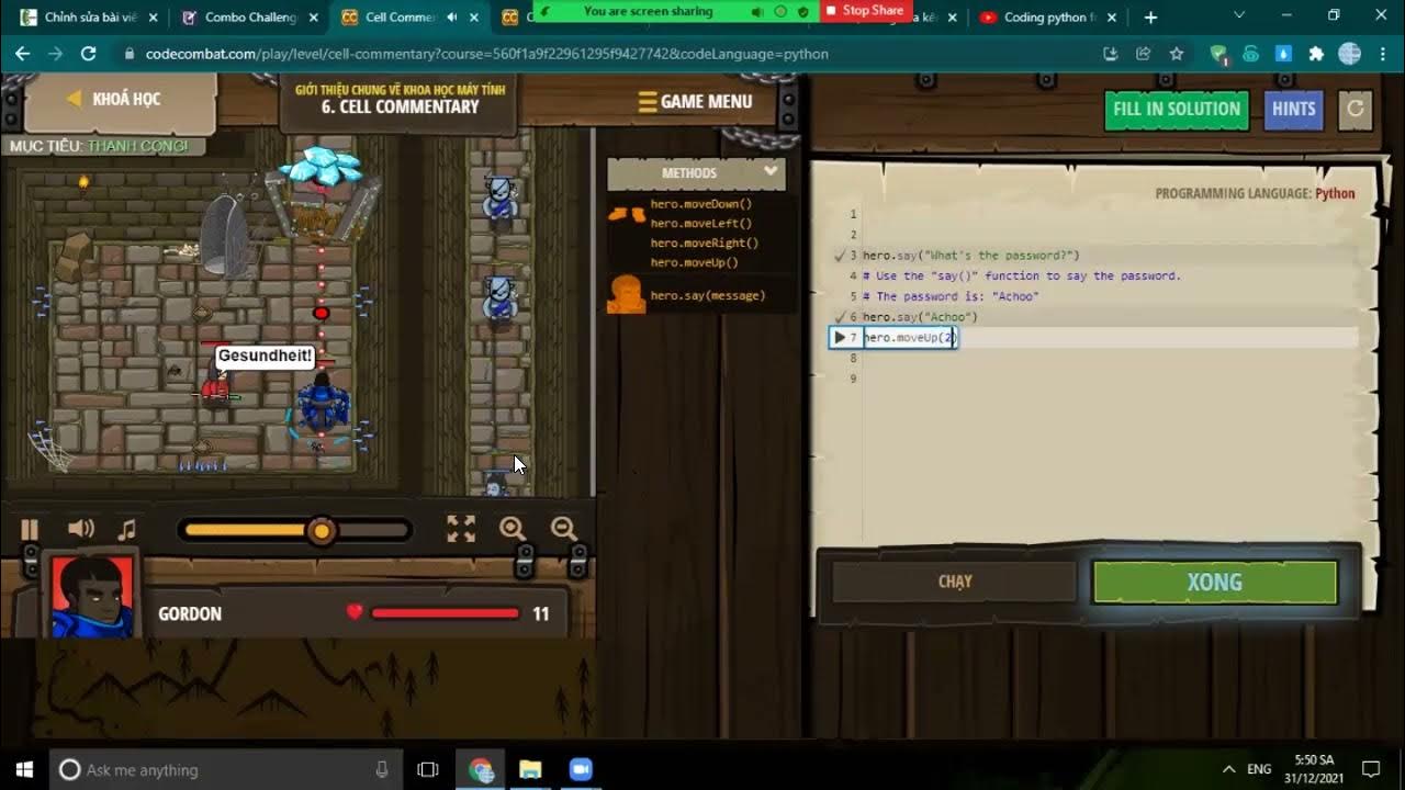 Coding python for kids( Cell Commentary) - YouTube