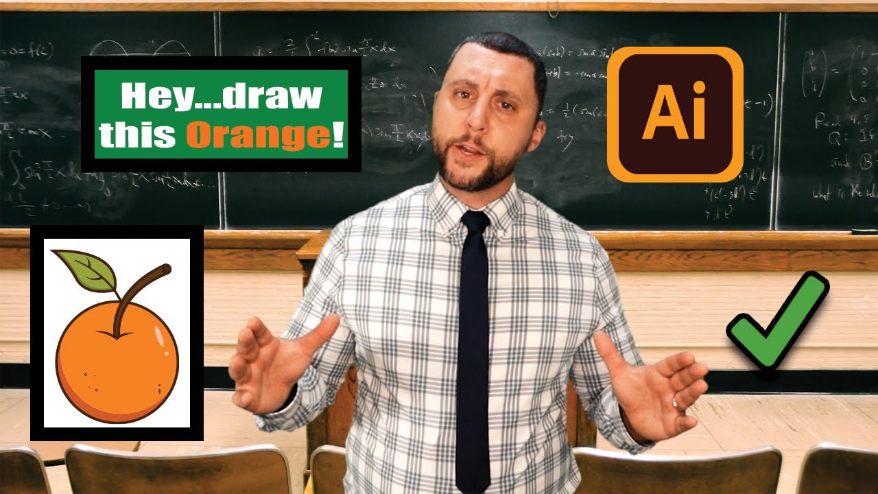 HEY! Draw this Orange! - Adobe Illustrator 2024 Beginner Tutorial - YouTube