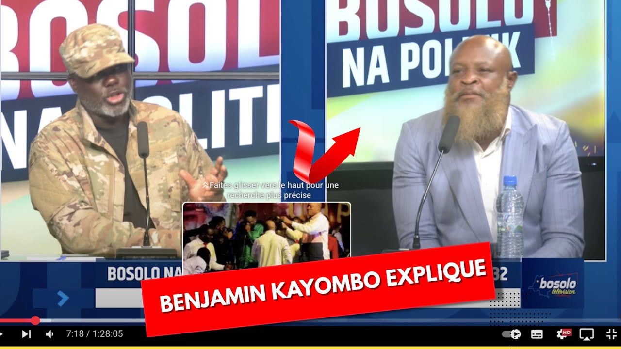 BOSOLO NA POLITIK OFFICIELLE | BENJAMIN KAYOMBO EXPLIQUE LES SENS DE ...